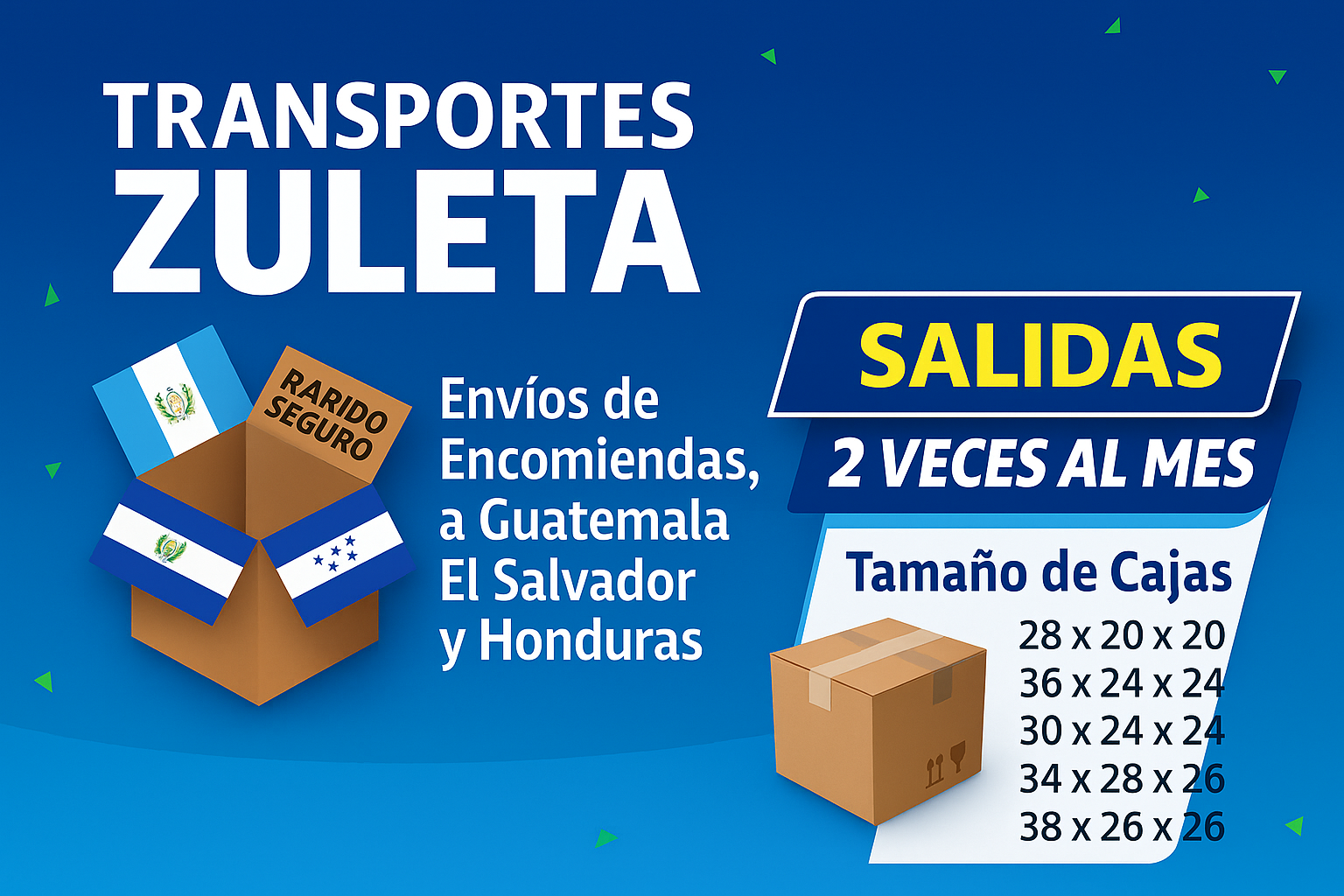 Transportes Zuleta Cajas Guatemala